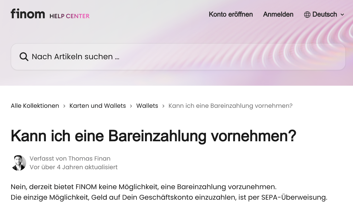 Bei Finom Geld einzahlen? Diese Möglichkeiten gibt es!